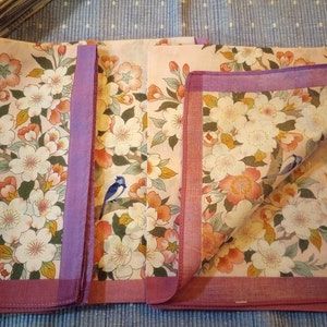 Set of 6 Embroidered Pastel Colored Handkerchiefs 14 Size - Etsy