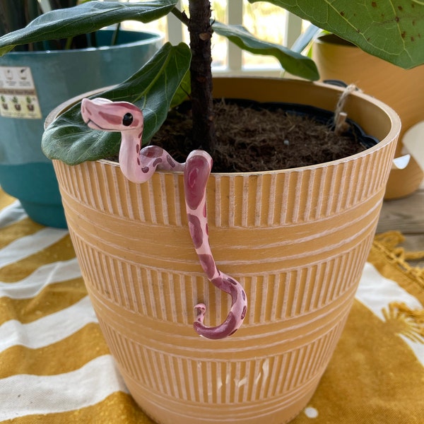 1 Snake Sculpture, or Bookcase Snake, or Planter Snake, or Table Top ...