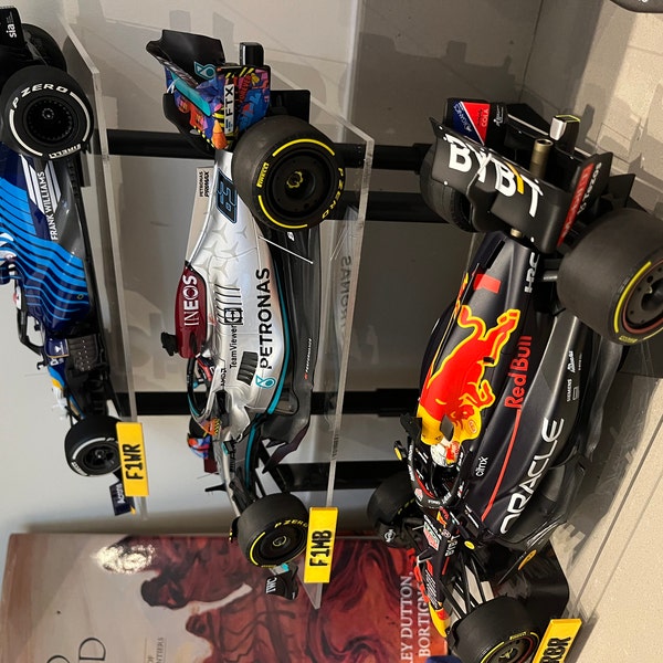1:18 Scale Model, 3 Tier, Angled Desktop Display Stand Suits Formula 1 ...