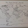 Flight Patterns World Map Poster - 24x36" - Etsy