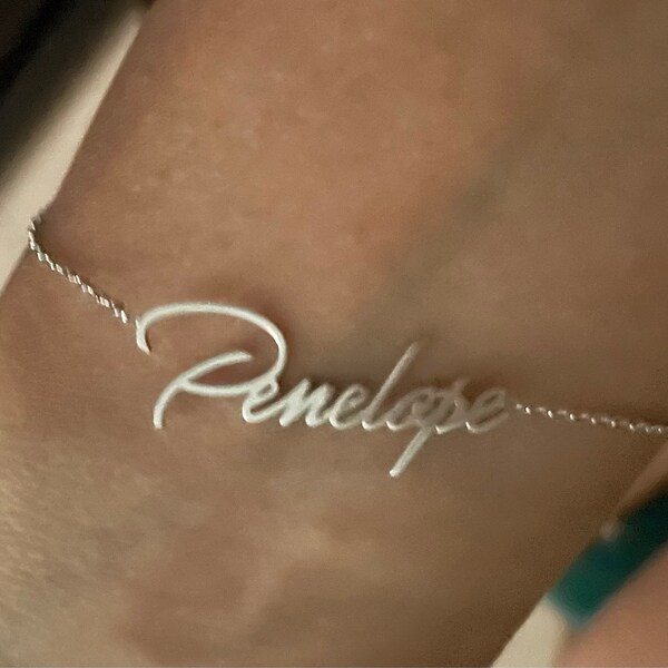 Personalized Name Bracelet * Cursive Name Bracelet * Custom Bracelet ...