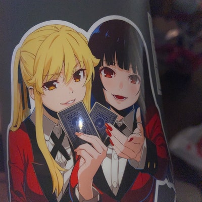 Yumeko and Mary Vinyl Sticker Love, Kakegurui Anime Stickers Laptop ...