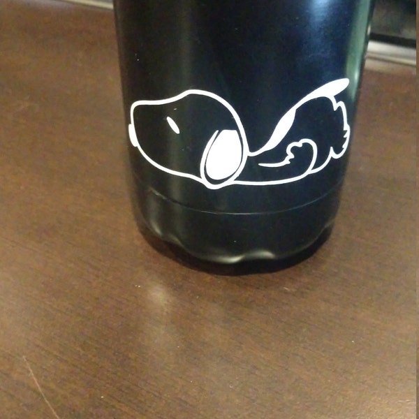 Lazy Snoopy Vinyl Decal Sticker - Etsy