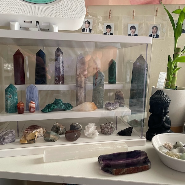 Acrylic Crystal Display Case: Mineral Storage & Organization - Etsy
