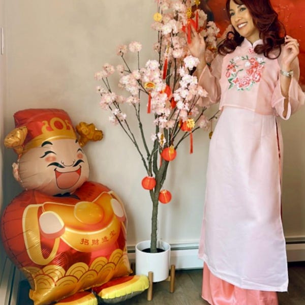 Family Lotus Embroidery Matching Ao Dai, Ao Dai Vietnam, Kids, Ao Dai ...