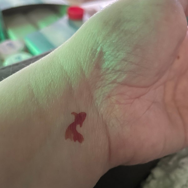 Small Goldfish Temporary Tattoo by Zihee (set of 3) - Etsy