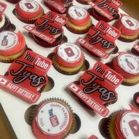 15 Youtube Cupcake Toppers PERSONALIZED, Birthday Party, Youtube Party ...