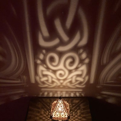 Viking Shadow Lantern Norse Thor Hammer Mjolnir Pegan Night - Etsy