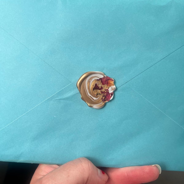 Mixed Flowers in Frame Wax Seal Set, Wedding Invitation Wax Seal ...