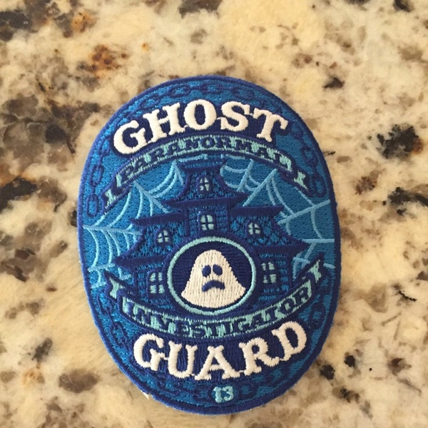 Ghost Guard: Paranormal Investigator Embroidered Patch - Glow-in-the ...