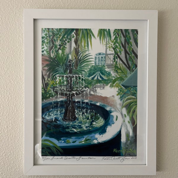 Iced Coffee & Beignets 8 X 10 Inch Print of Oil Painting Louisiana ...