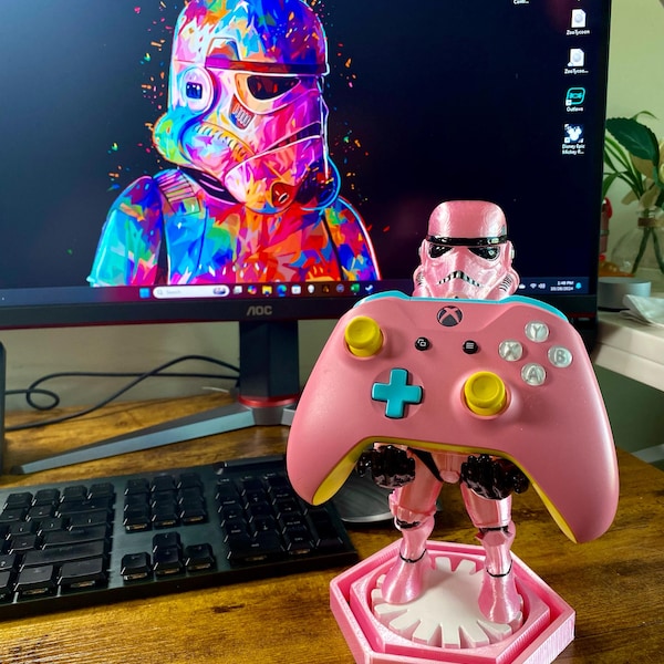 3D STL Files - Groot Controller Stand | Joystick Holder, Phone Holder ...