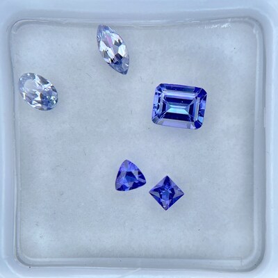 100% Natural Aquamarine Santa Maria Special Flower Cut 4 X 4 MM Good ...