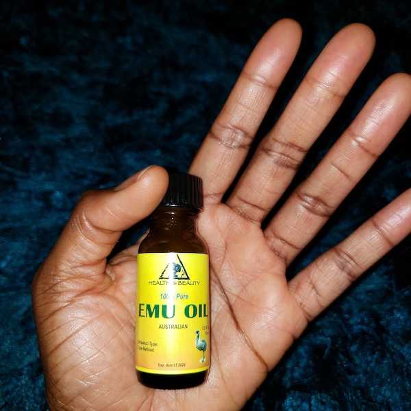 0.5 Oz EMU OIL AUSTRALIAN Triple Refined Organic 100% Pure in Glass ...