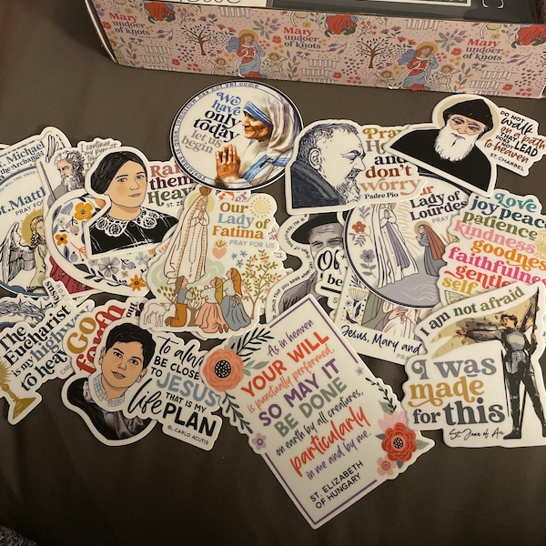 Catholic Sticker Bundle | Mother Teresa | St. John Paul || | St. Gianna ...