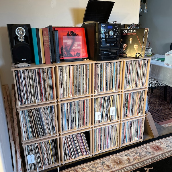 Record Storage Single Box Design Your Own - Etsy