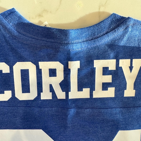 Customized Toddler Football Jersey: Personalized Name & Number Tee - Etsy