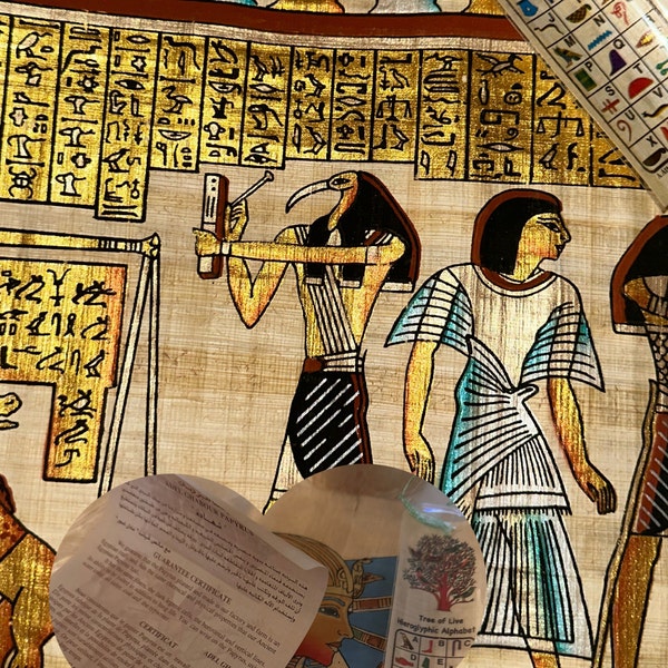 Book of the Dead Last Judgement of Hunefer, Extra Large Egyptian Wall ...