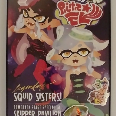Squid Sisters Concert Poster Artist Print Illustration Splatoon - Etsy