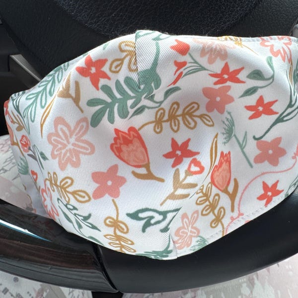 Floral Blue Spring Face Mask Disney Flower and Garden Festival With ...