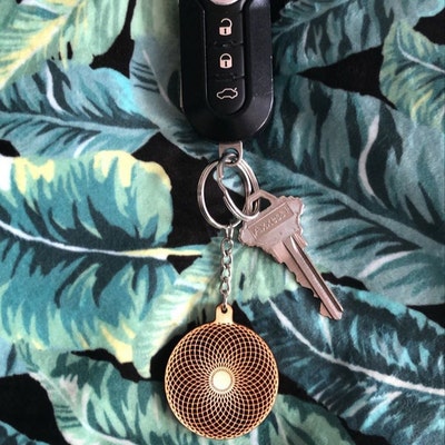 Sacred Geometry Key Chains, Sacred Geometry Key Ring, Flower of Life ...