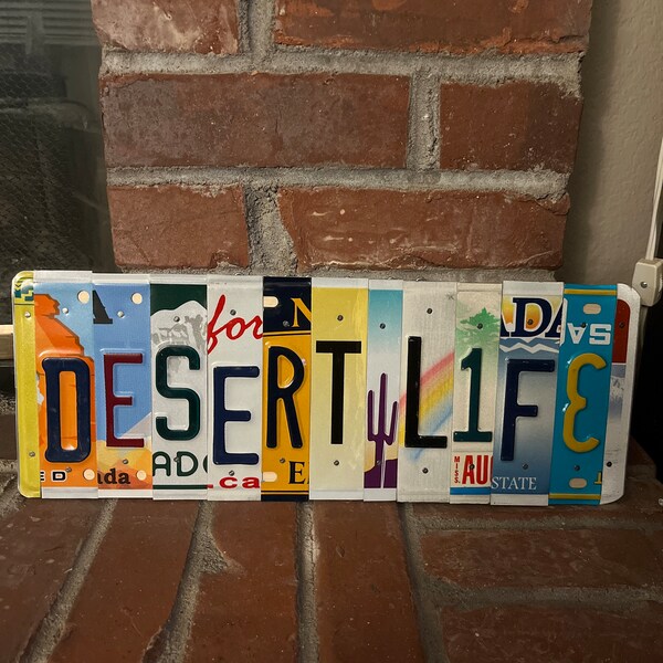 License Plate Name Sign, Gifts for Kids, Childrens Gifts, Dorm Room ...