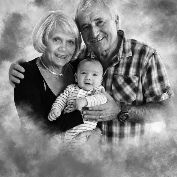 Add Deceased Loved Person to Photo, Custom Memorial Portrait Include ...