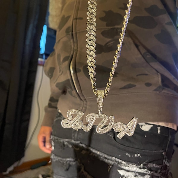 Custom Icy Drip Nameplate Necklace, Custom Name Chain, Personalised ...