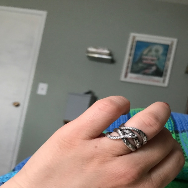 925 Silver Snake Ring Men Cobra Ring With Snake Pattern Gift for ...