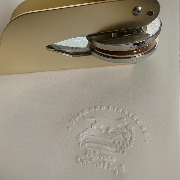 Personalized Book Embosser/custom Book Embosser/from the Library of ...