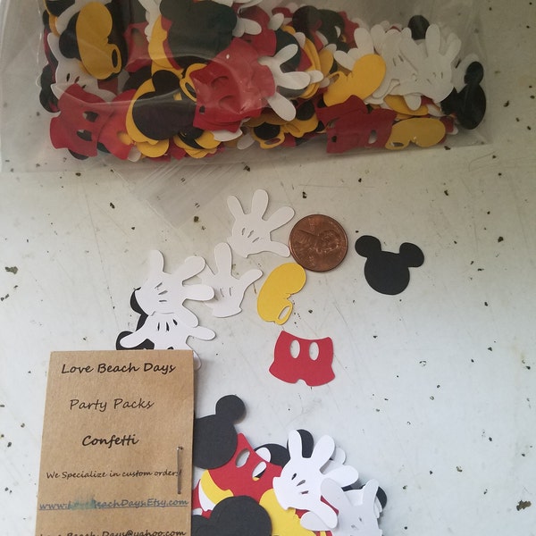 Mickey Mouse Confetti, Mickey Mouse, Mickey Confetti, Mickey Mouse ...