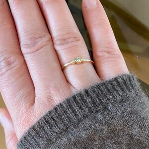 Minimalist Wave Ring,unique Natural Diamond Ring,womens Dainty Ring,thin Wedding Ring,wavy ...