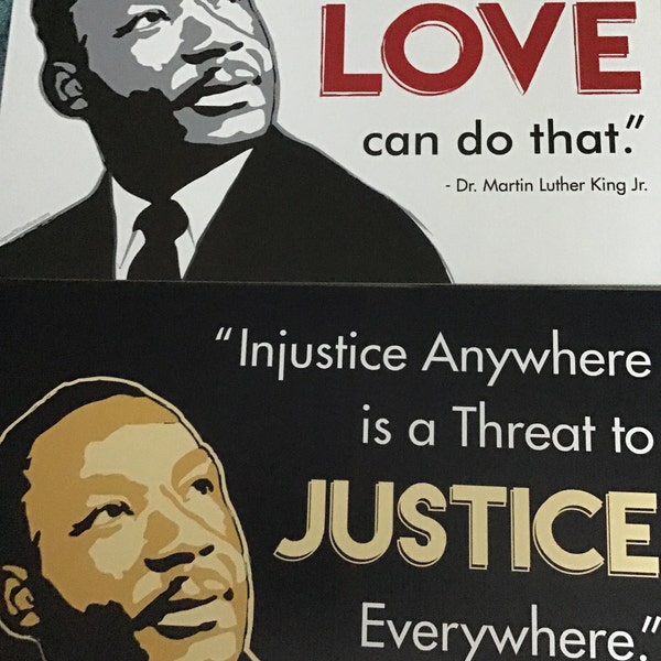 Martin Luther King Justice Yard Sign // 2-sided // Protest Sign ...