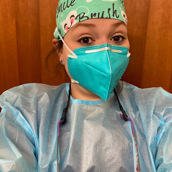 Christmas Smiles Dental Scrub Cap, Surgical Cap, Scrub Cap. Washable ...