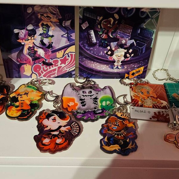 Splatoon Side Order - Agent 8 Dedf1sh Color Chip Linked Glitter Epoxy ...