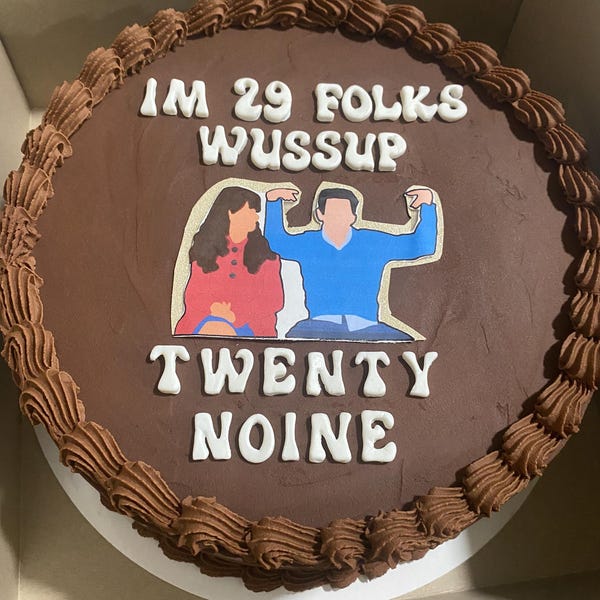 New Girl 29 TWENTY NINE PNG Schmidt Jessica Day Birthday Card Topper ...