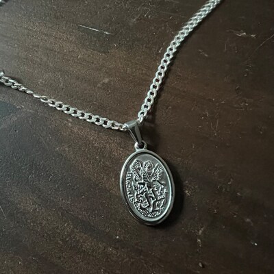 18k Silver Angel Wing Compass Pendant Chain Compass Necklace Compass ...