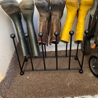 4-6 Pairs Garden Storage BOOT RACK Dryer Organiser Stand Welly ...