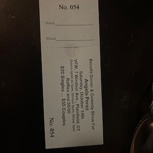 1,000 Custom Printed Raffle Tickets for Your Fundraiser. Card Stock of ...