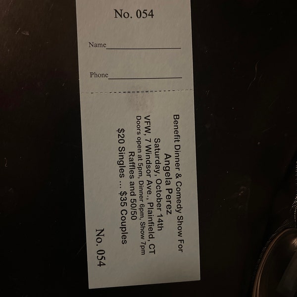 Custom Printed Raffle Tickets for Your Fundraiser! Your Choice of Card ...