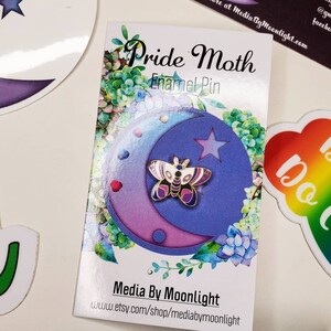 Pink Lesbian Pride Flag Moth Sticker Gay/wlw/lgbt/lgbtq/pride/les/queer ...