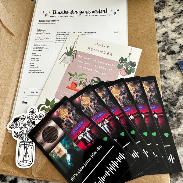 CUSTOMIZABLE Spotify Album Sticker | Scannable Spotify Code ...