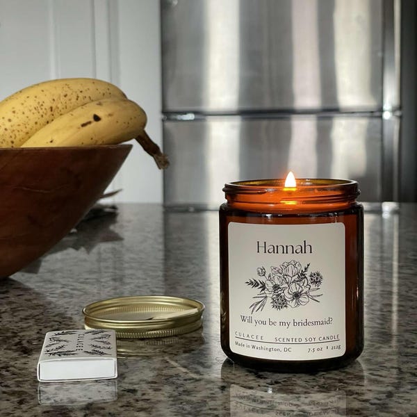 Personalized Gift Candle Father's Day Gift for Dad Thank You Candle ...