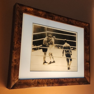 Vintage Style Picture Frame Antique Tin Glossy Embossed Flower Retro ...