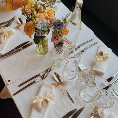 Set of 10 Wedding Favor Bags. White Linen Favor Bags, Linen Gift Bags ...