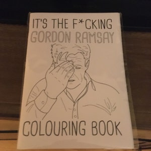 Gordon Ramsay Colouring Book - Etsy