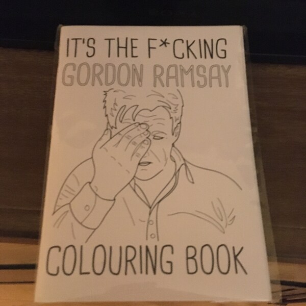 Gordon Ramsay Colouring Book - Etsy