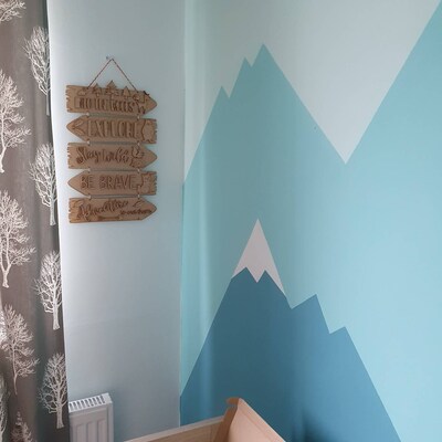 Blank Craft Kit Laser Cut Wooden MDF Direction Sign Theme Room Door ...