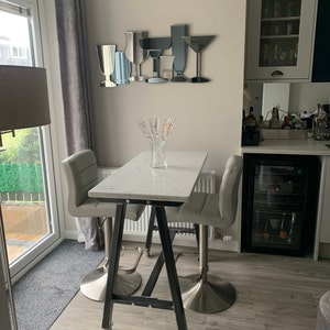 Pair of Metal Bench Legs With Back Support Industrial Look - Etsy