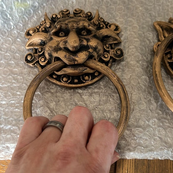 LABYRINTH 2X Door Knockers DAVID BOWIE 80,s Movie Film Memorabilia 3d ...